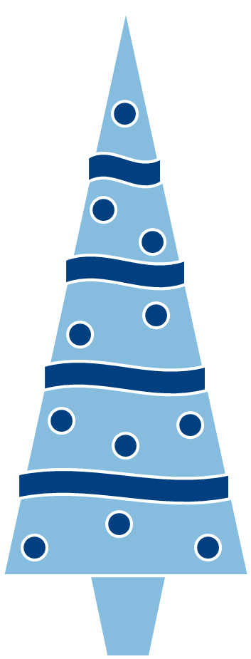 Blue Christmas Clip Art Fun For Christmas - Blue Christmas Tree Free ...