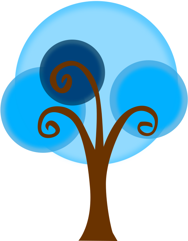 Clipart Blue Tree Clipart - Blue Tree Clip Art - Png Download - Full ...