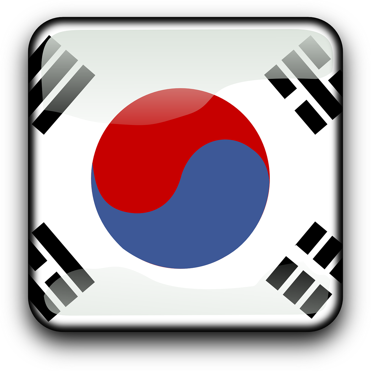 Flag Of South Korea Clipart Png - Korea Flag Small Size Transparent Png ...