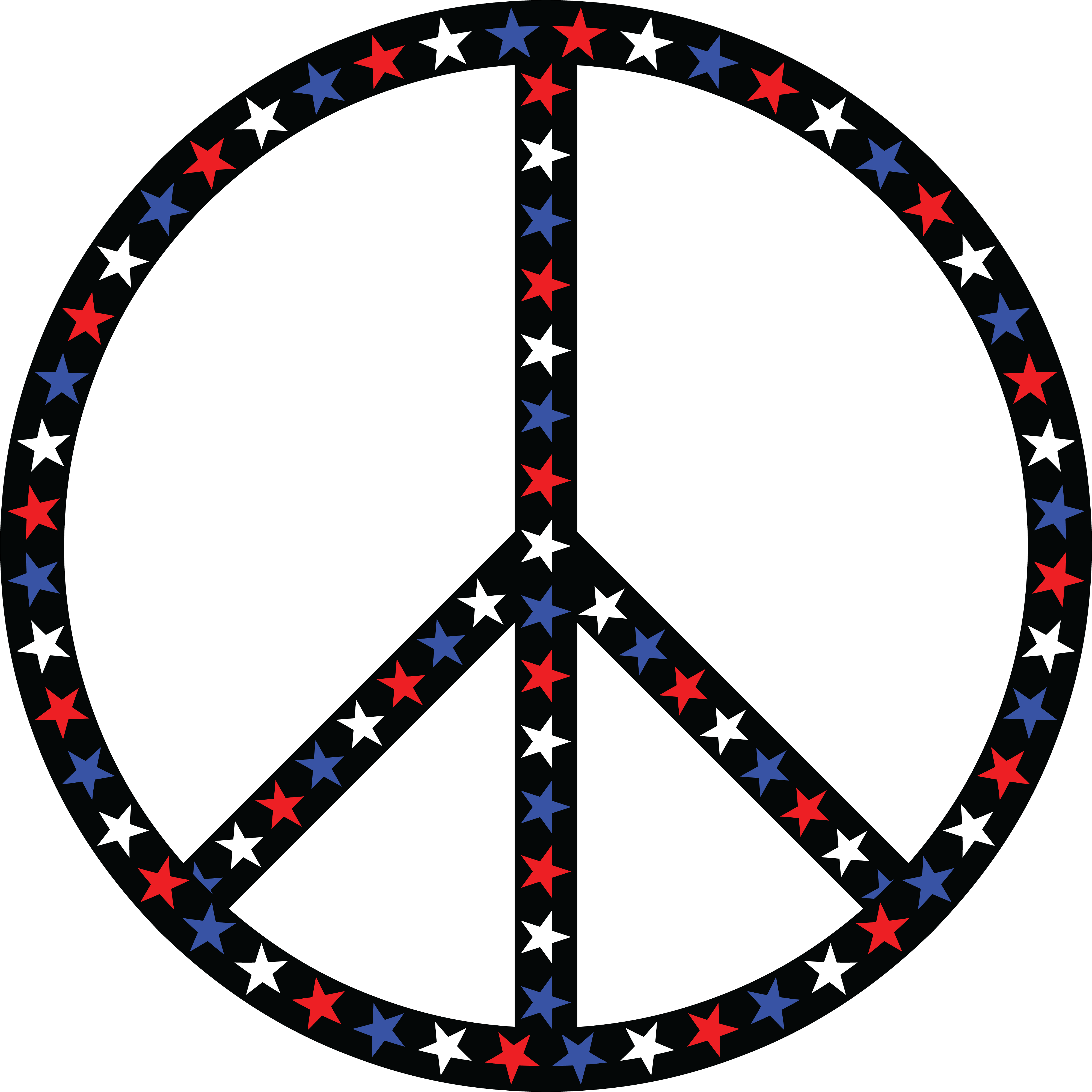 Download - Eps, - Svg, - Free Clipart Of A Patriotic - Clip Art Peace ...