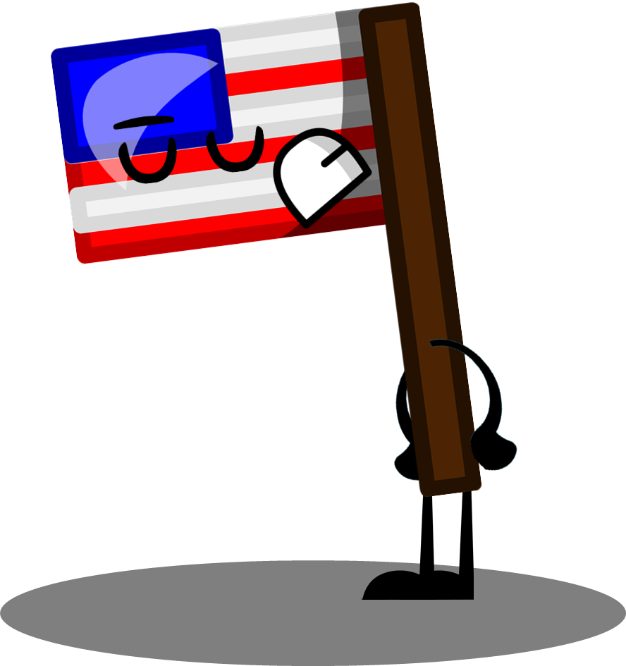 American Flag Clip Art Free Download - Usa Bfdi - Png Download - Full ...