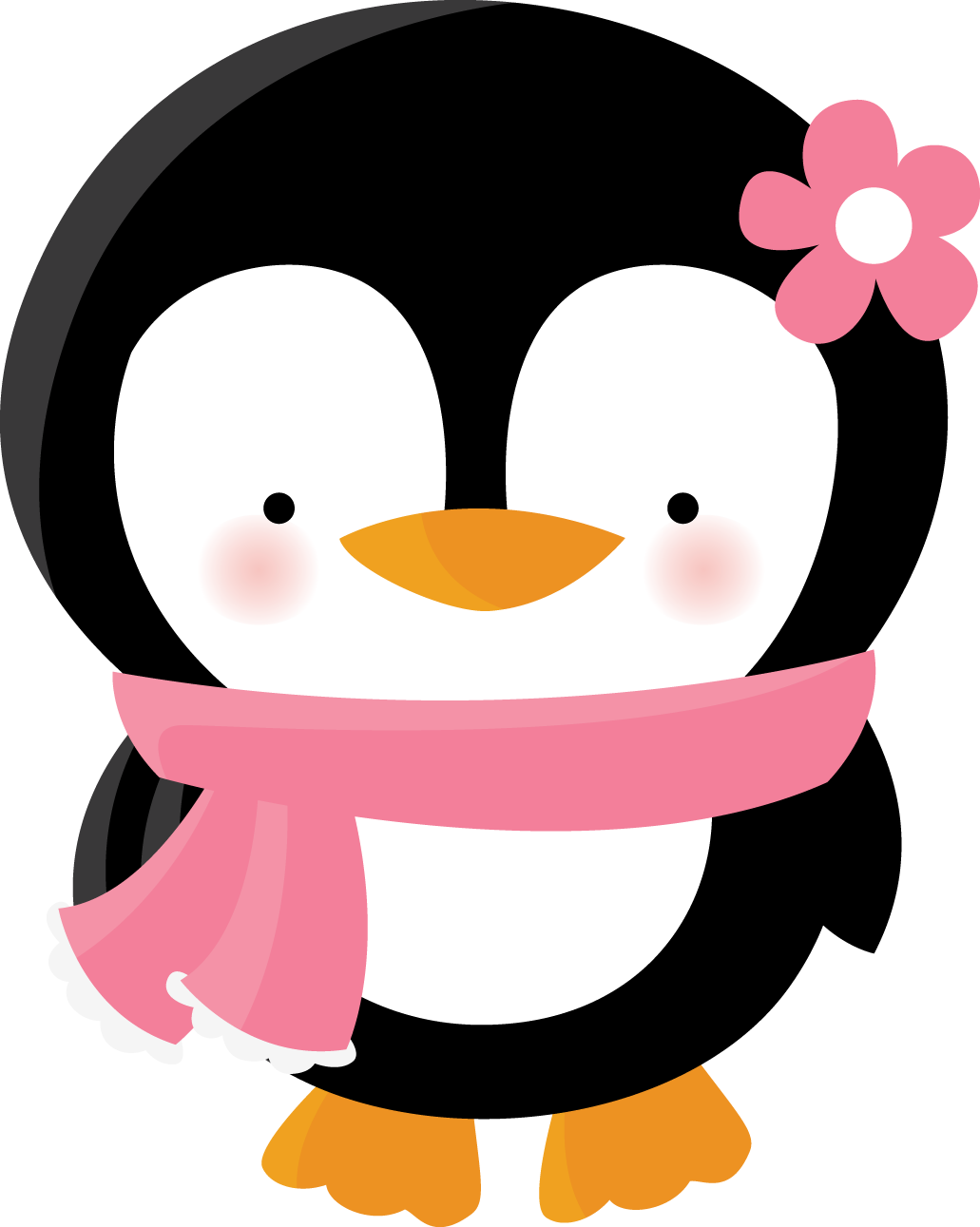 Girl Penguins Clipart