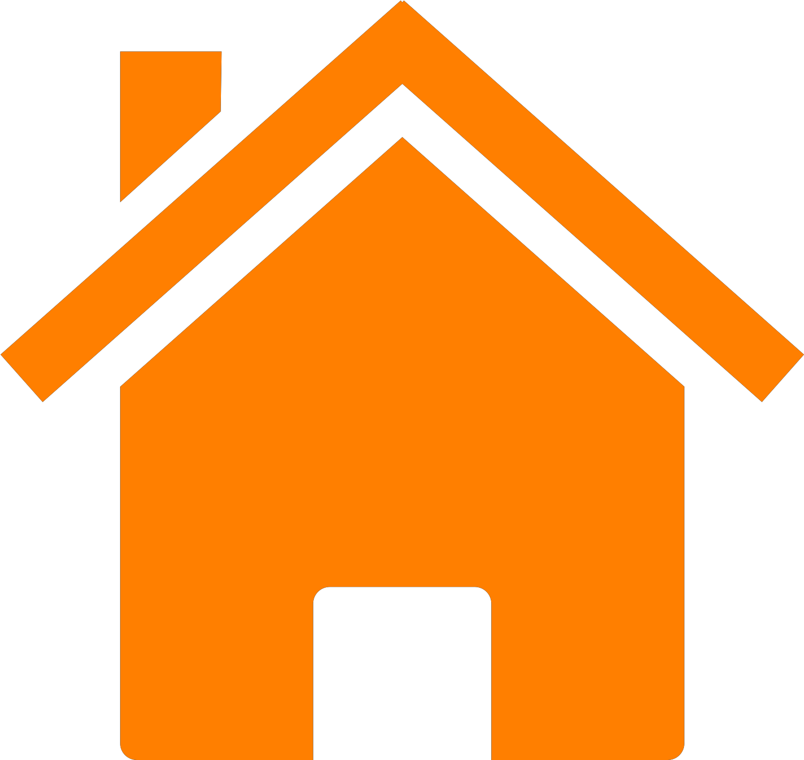 Download Orange House Cliparts - Home Icon Png Orange Transparent Png ...