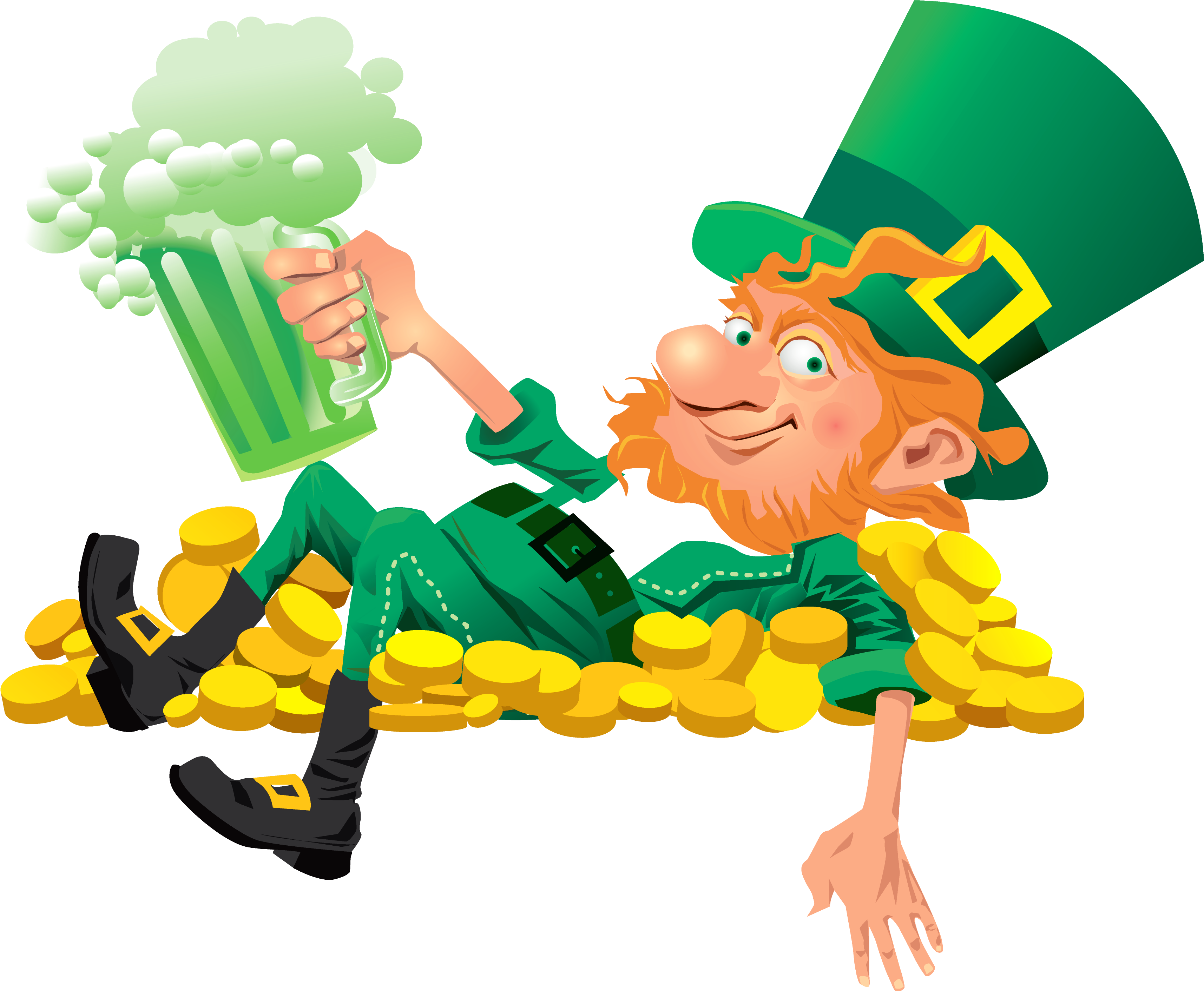 Download Handprint Clipart Leprechaun - Leprechaun Png Transparent Png ...