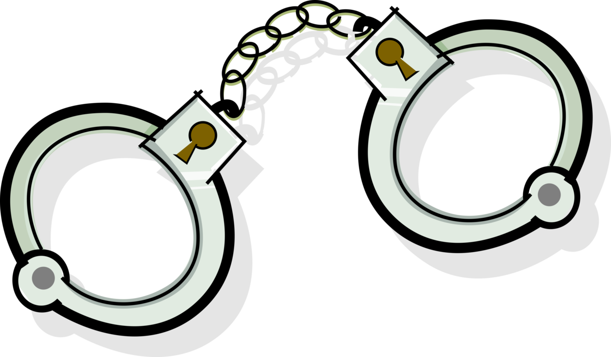 Handcuffs Physical Restraint Vector Image Illustration - Algemas Png ...