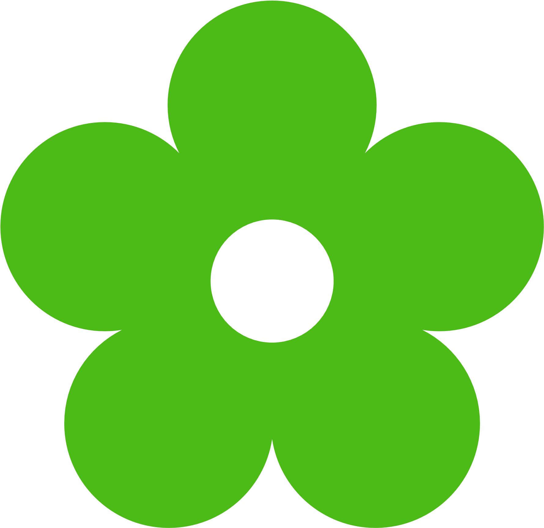Green Cliparts - Green Flower Clipart - Png Download - Full Size ...