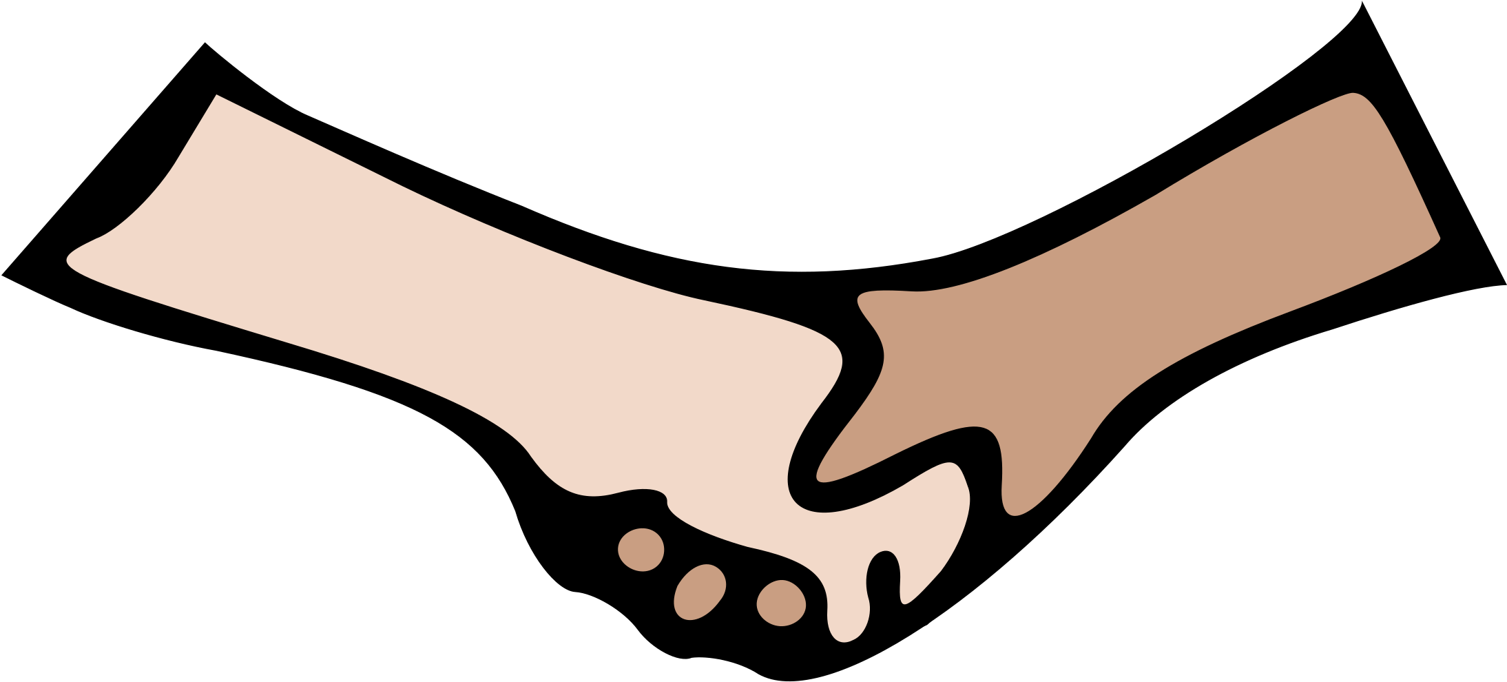 Friendly Clipart Kind Hand - Hand Hug Clipart - Png Download - Full ...
