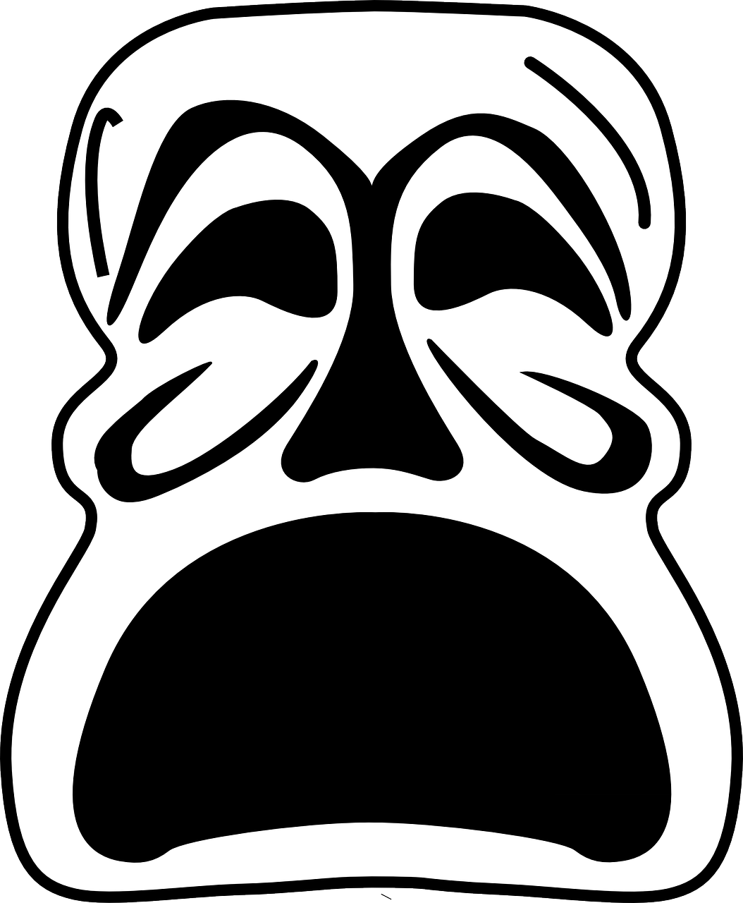Masked - Sad Mask Clipart - Png Download - Full Size Clipart (#16928 ...