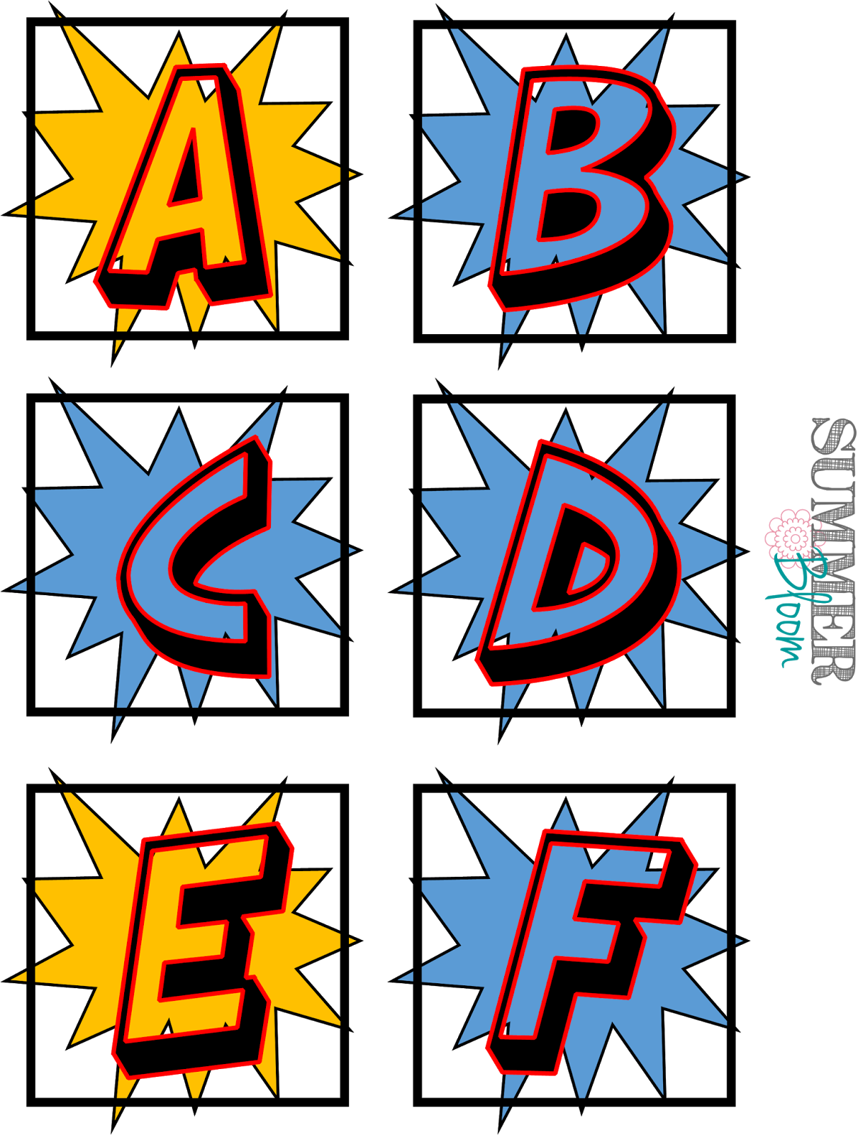 Download Free Font Download Clip Art On Party - Superhero Alphabet ...