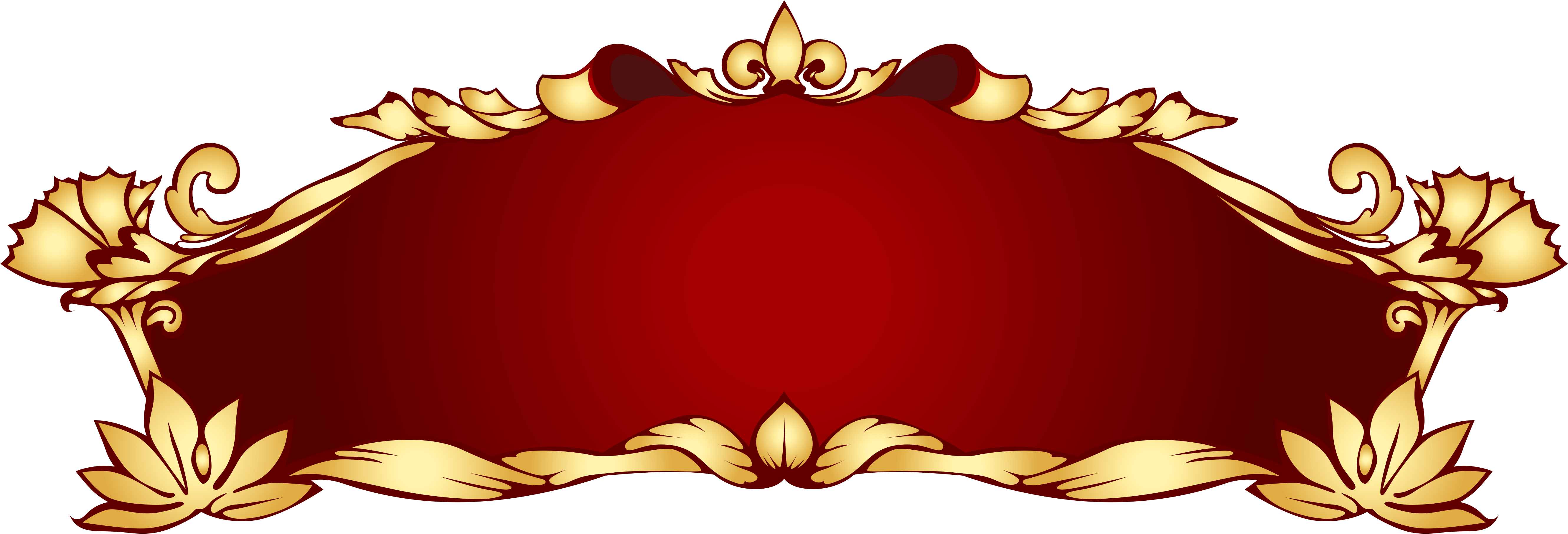 Red Deco Banner Png Picture Labels Pinterest Banner Golden Design Png 