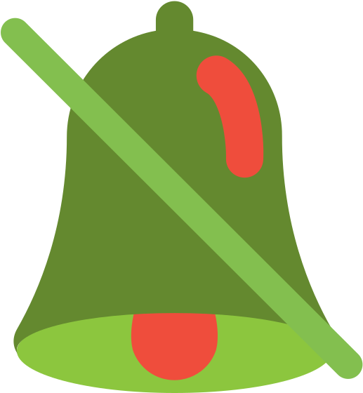 U 1 F 515 Bellcancellation - Clip Art - Png Download - Full Size ...