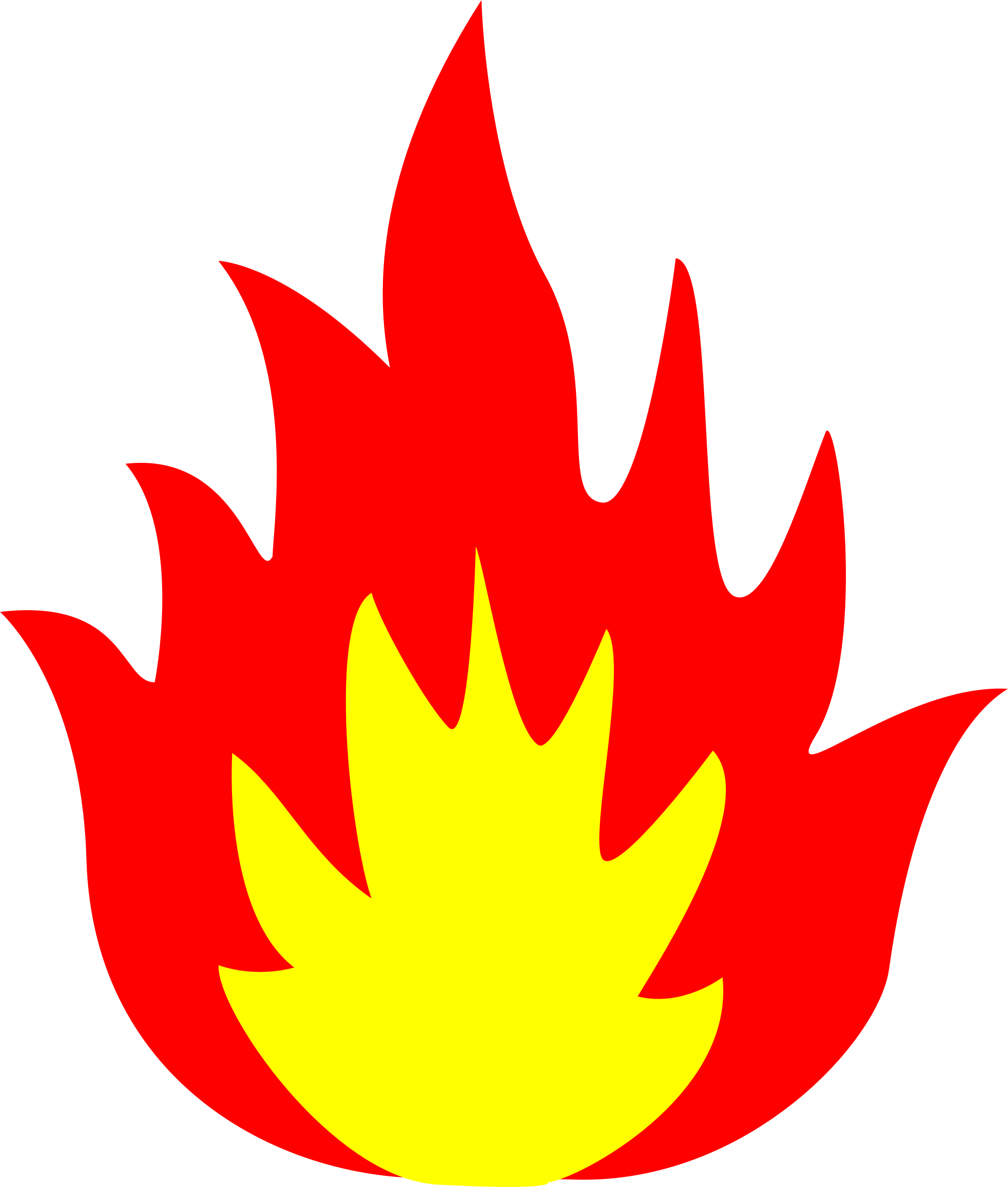 Download Fire1 Fire Clip Art - Fire Triangle Png Transparent Png ...