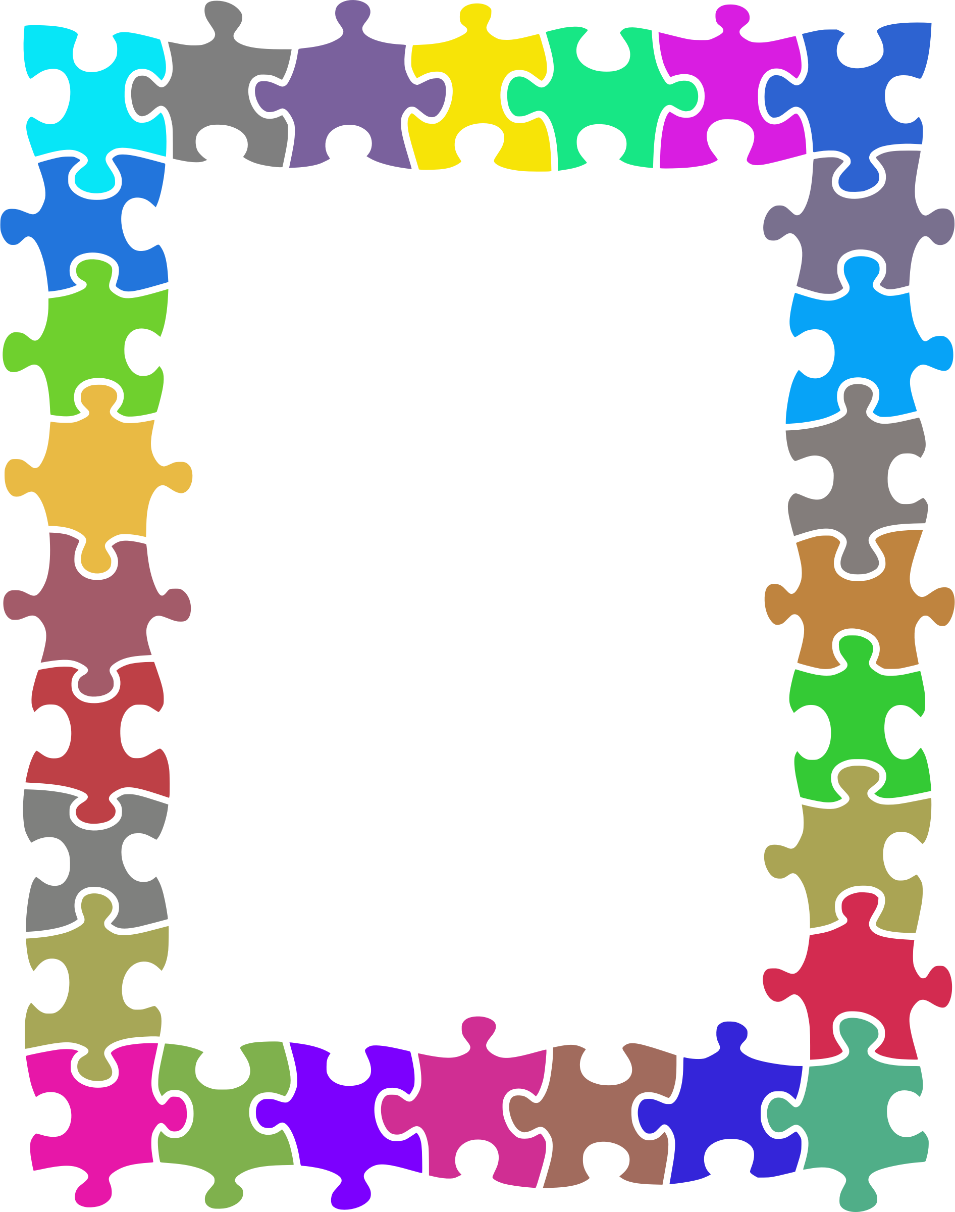 Big Image Transparent Puzzle Piece Frame Png Clipart Full Size
