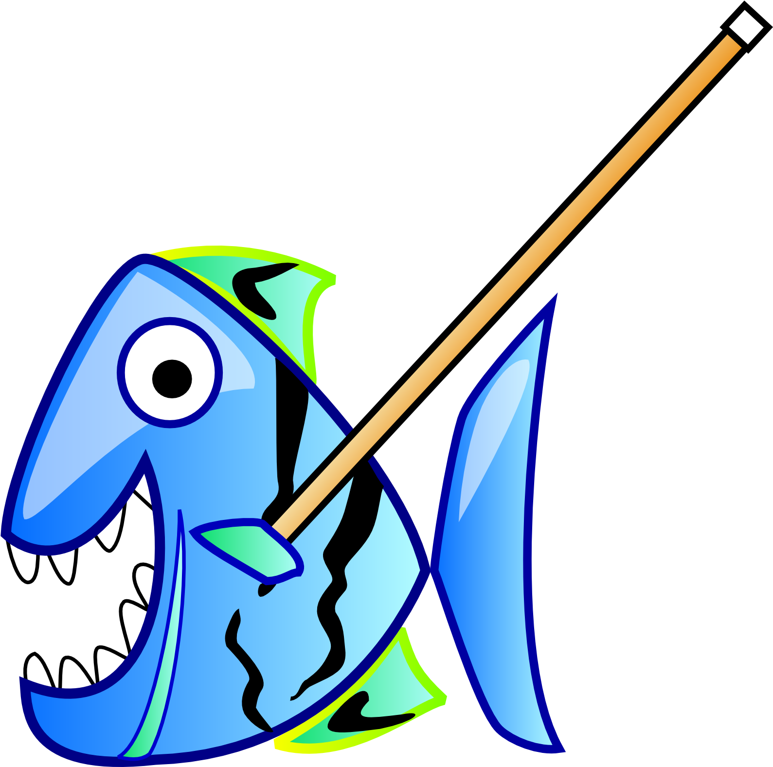 Fish With Pointer - Funny Fish Png Transparent Clipart - Full Size ...