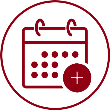 Calendar Icon - Circle Clipart - Full Size Clipart (#1020556) - PinClipart