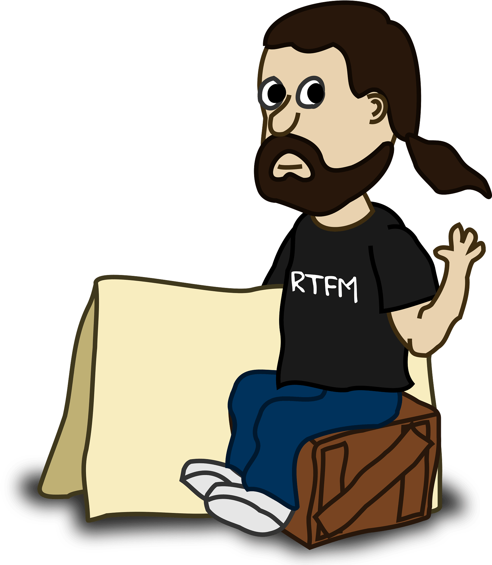 Comic Characters - Sitting - Cartoon Character Sitting Clipart - Full ...