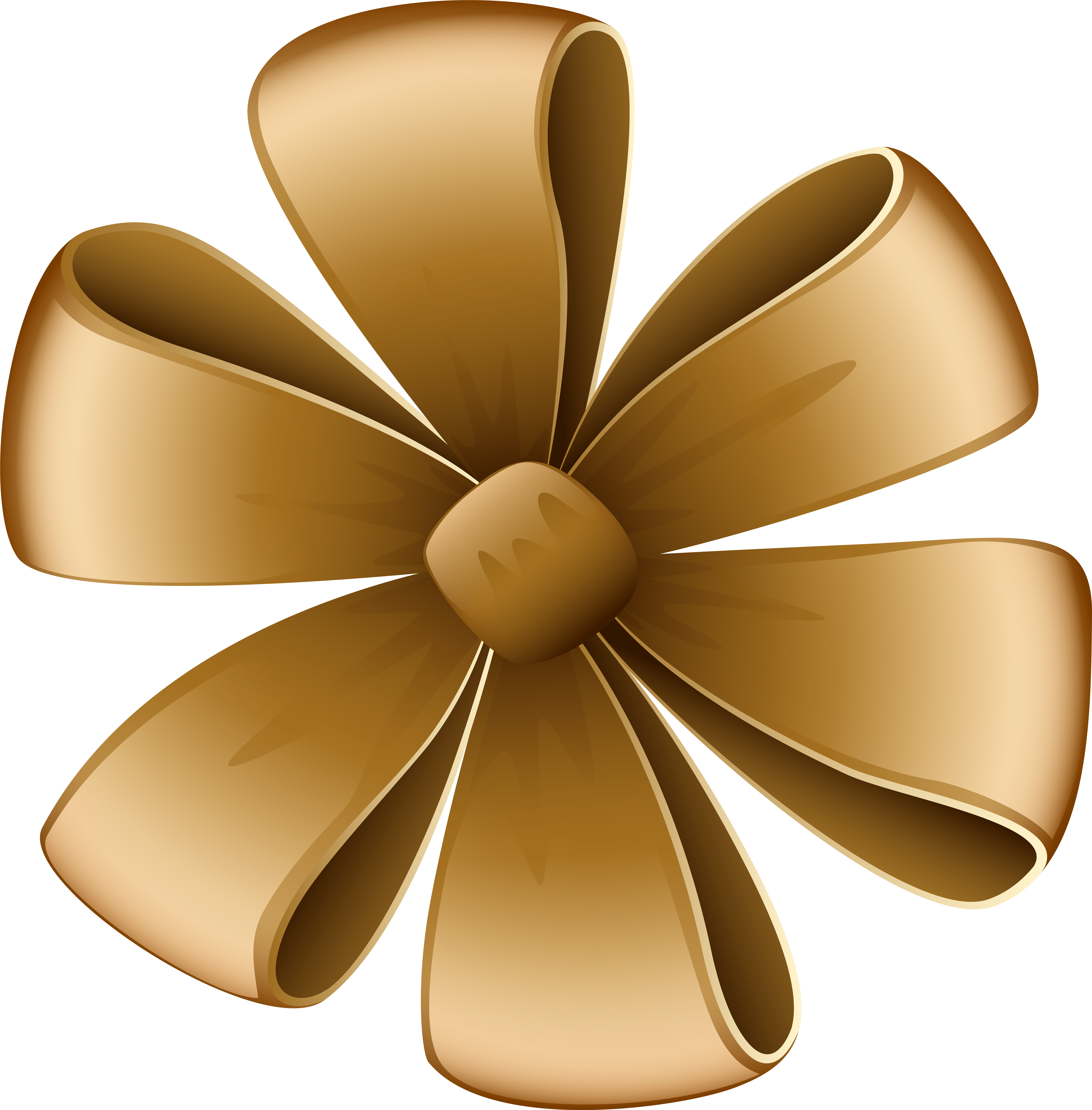 Beautiful Bow Png Clip Art Image - Brass Transparent Png - Full Size ...