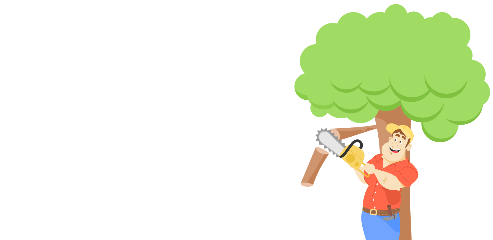 Tree Services - Cartoon Clipart - Full Size Clipart (#1041111) - PinClipart