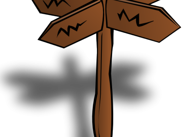 Direction Clipart Crossroad - Cross Roads Sign - Png Download - Full ...