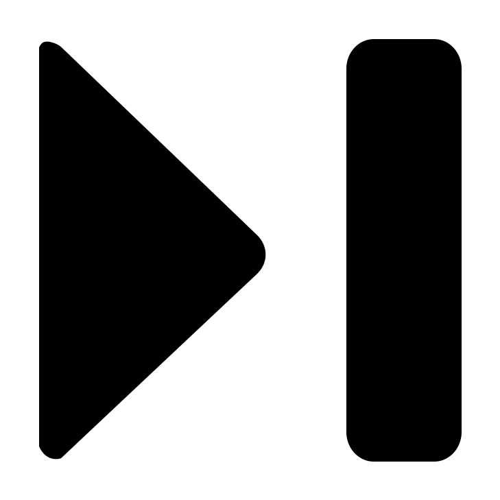 High Contrast Media Skip Forward - Next Song Icon Png Clipart - Full ...