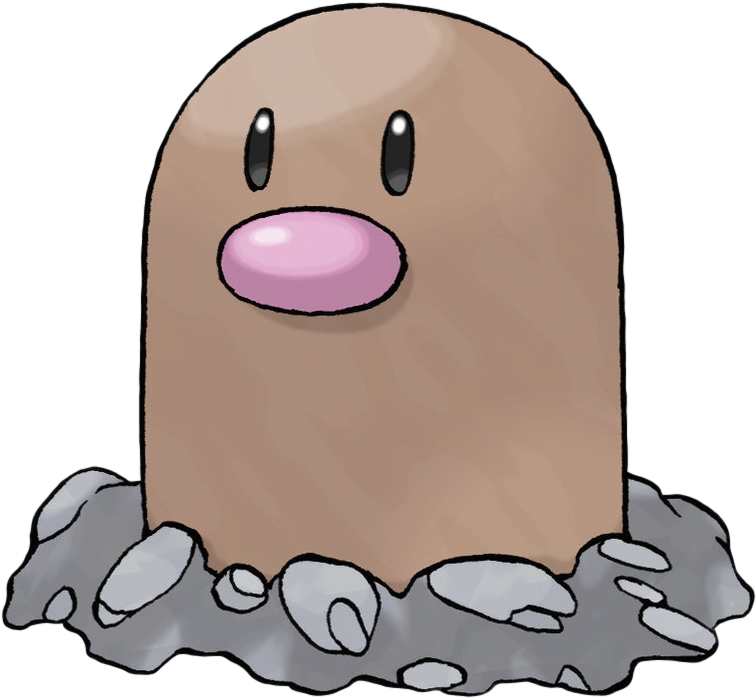 Diglett - Diglett Pokemon Clipart - Full Size Clipart (#1049205 ...