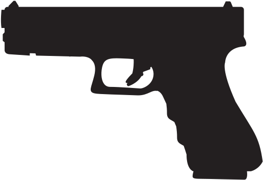 File Glock 19 Silhouette Svg Wikimedia Commons Clip - 9mm Glock - Png ...