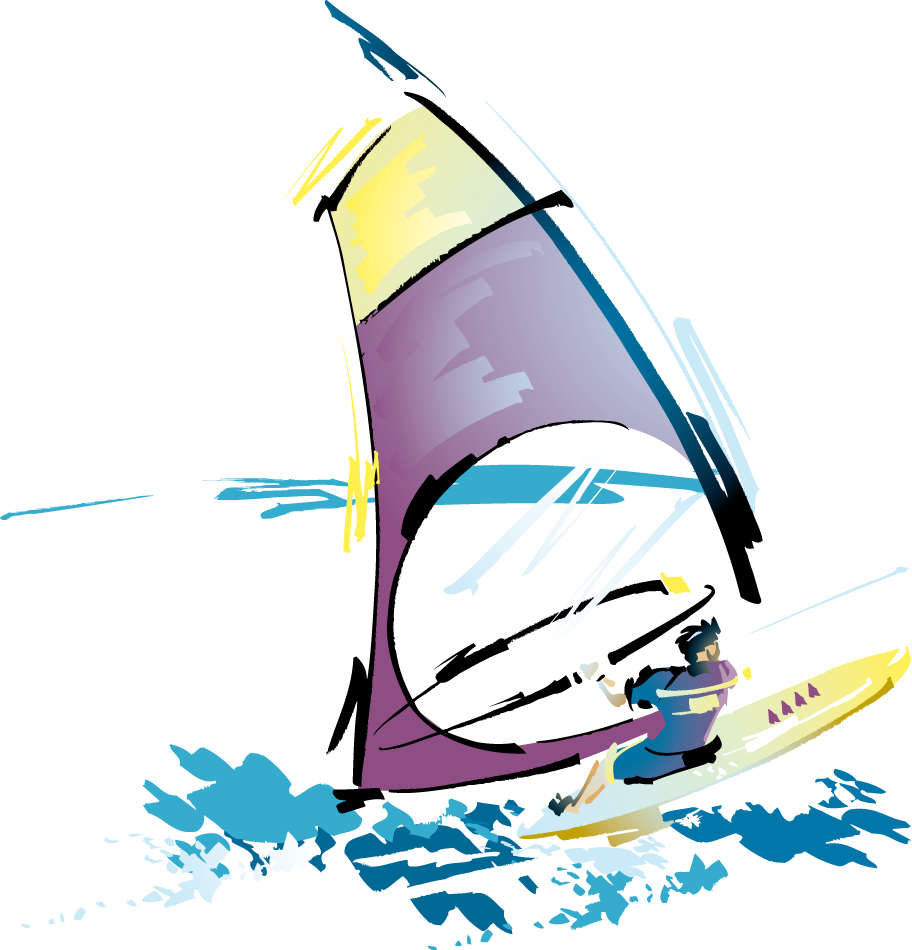 Sailing Drawing Clip Art Photo Transprent Png - Dibujo Windsurf ...