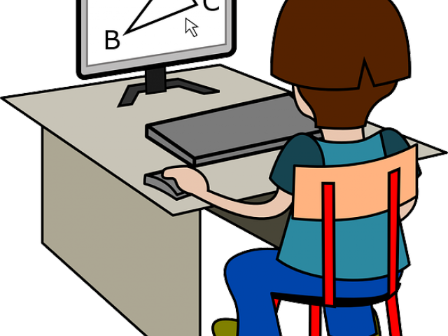 Course Clipart Computing - Solve Sums On Computer - Png Download - Full ...