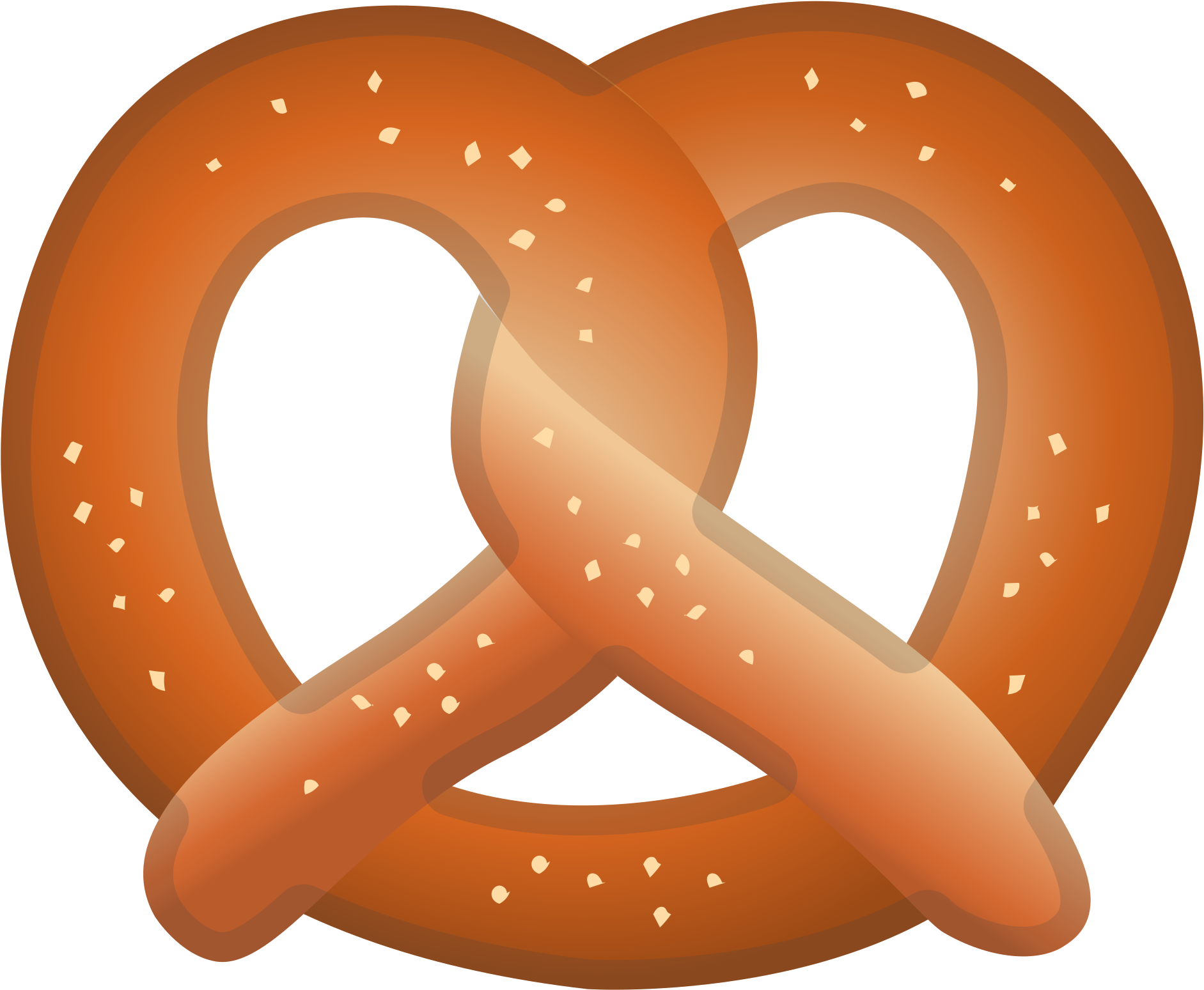 Pretzel Transparent Svg - Emoticon Bretzel Clipart - Full Size Clipart ...