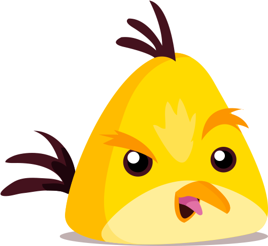 Chuck - Angry Birds Chuck Real Clipart - Full Size Clipart (#1083199 ...