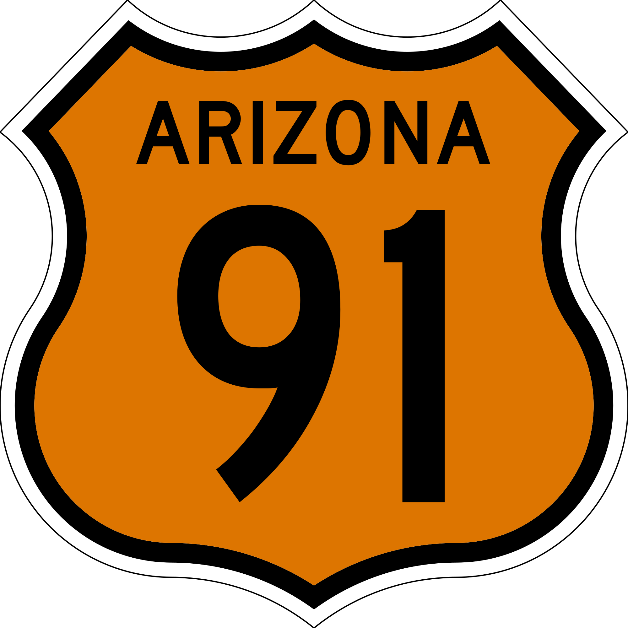 Open - Arizona State Route 77 Sticker R2715 Highway Sign Road Clipart ...