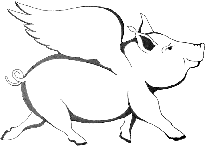 Flying Pig Png - Flying Pig Transparent Clipart - Full Size Clipart ...