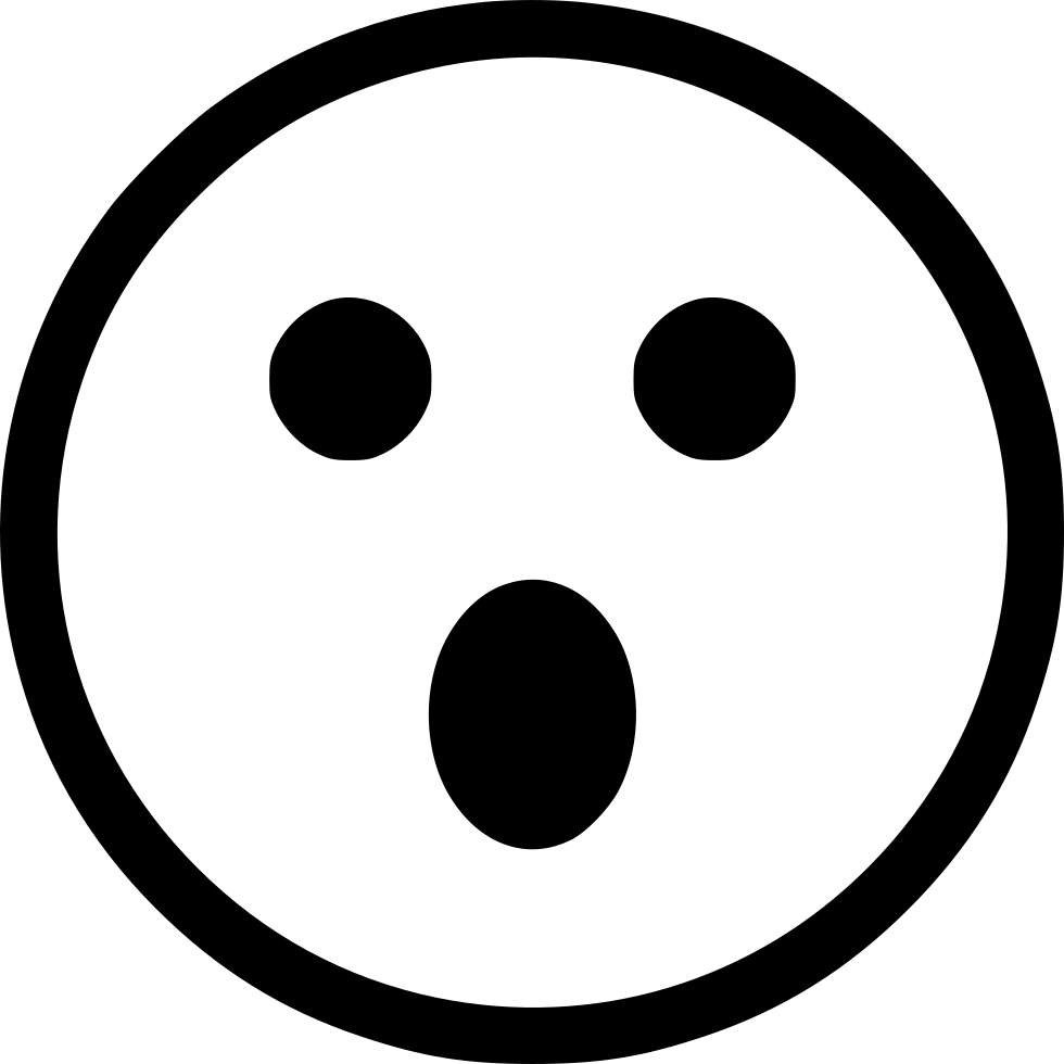 Wow Smile Smiley Svg - Icon Clipart - Full Size Clipart (#111412 ...