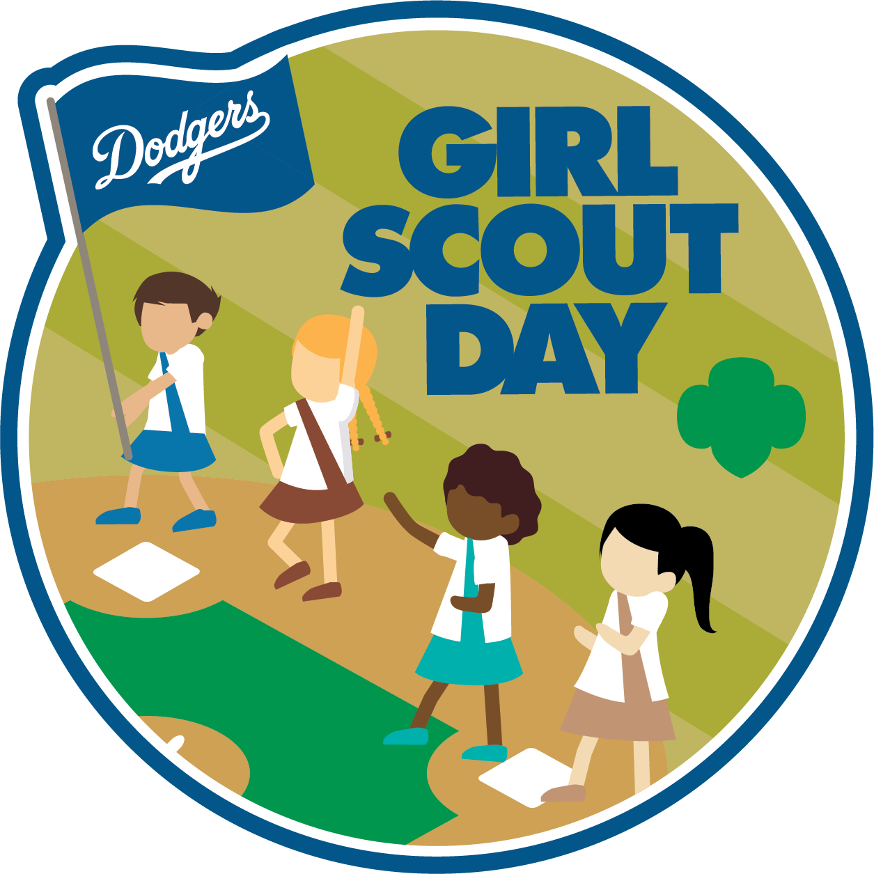 Download A Girls Scout Day Patch Will Be Offered When The Dodgers - Los ...