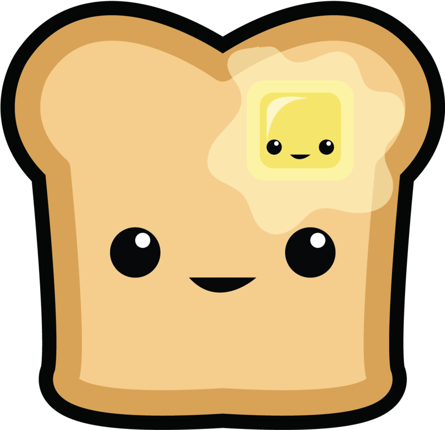 Toast Clipart Cute - Toast Clipart - Png Download - Full Size Clipart ...