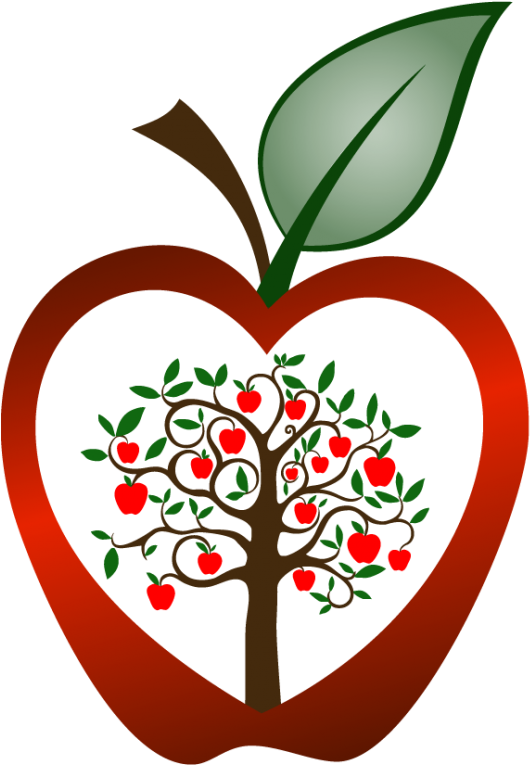 Apple Puns For Teachers - Teacher Appreciation Apple Png Clipart - Full ...