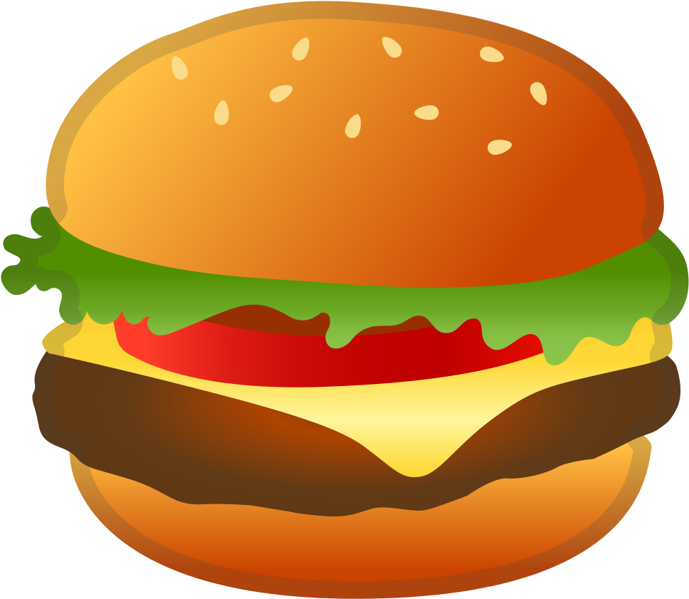 Hamburger Icon Noto Food Drink Iconset Google - Burger Emoji Clipart ...