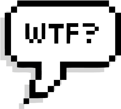 Wtf Sticker Clipart - Full Size Clipart (#1104447) - PinClipart
