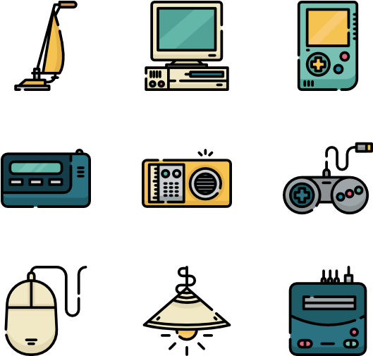 Retro Electronics - Electronics Clipart - Full Size Clipart (#1106942 ...