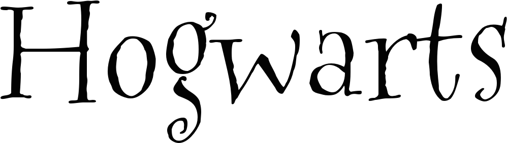 Harry Potter Font - Hogwarts Wizard Font Clipart - Full Size Clipart (#1108624) - PinClipart
