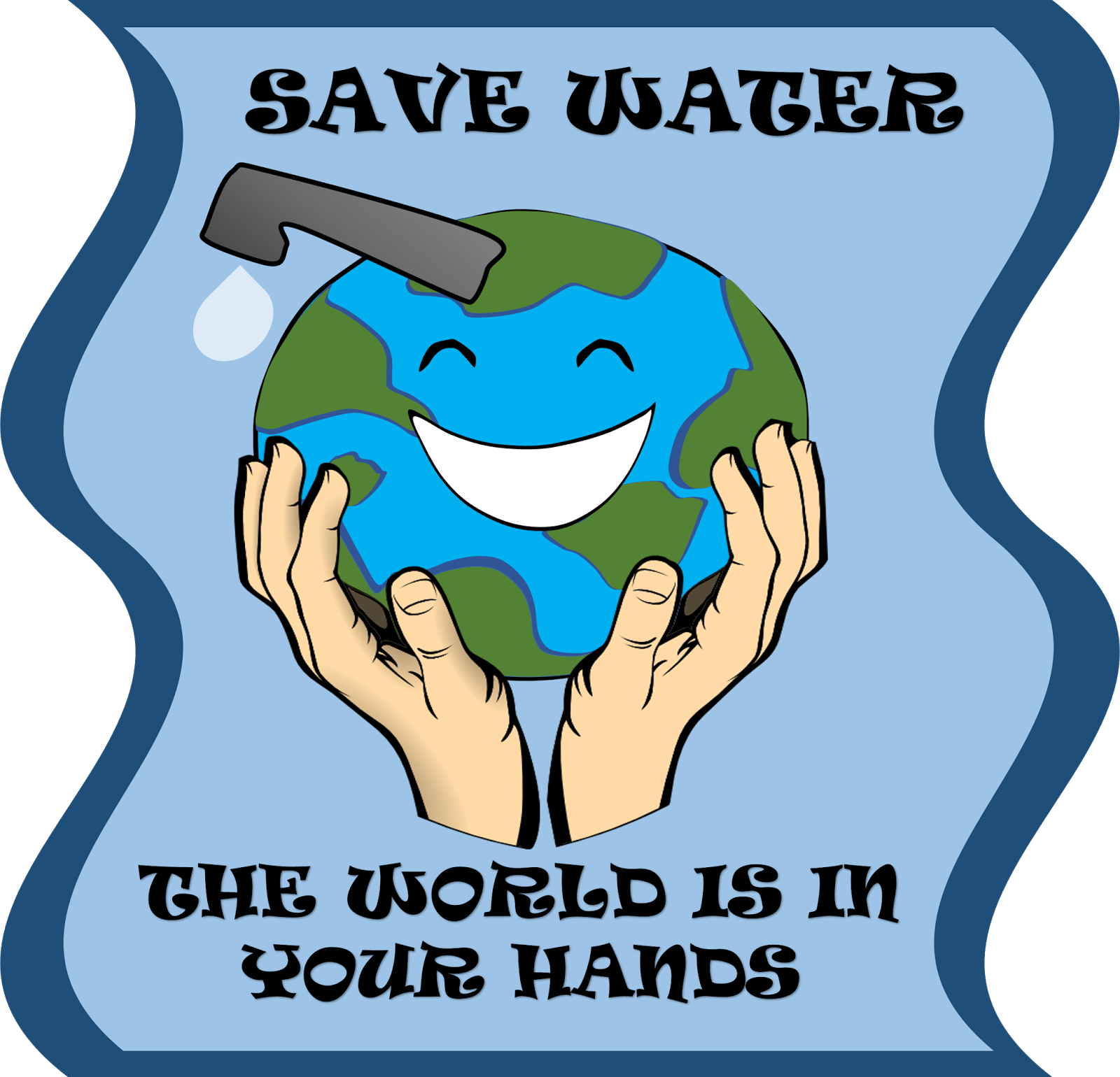 Save Water Cartoon Poster Clipart - Full Size Clipart (#1110278 ...