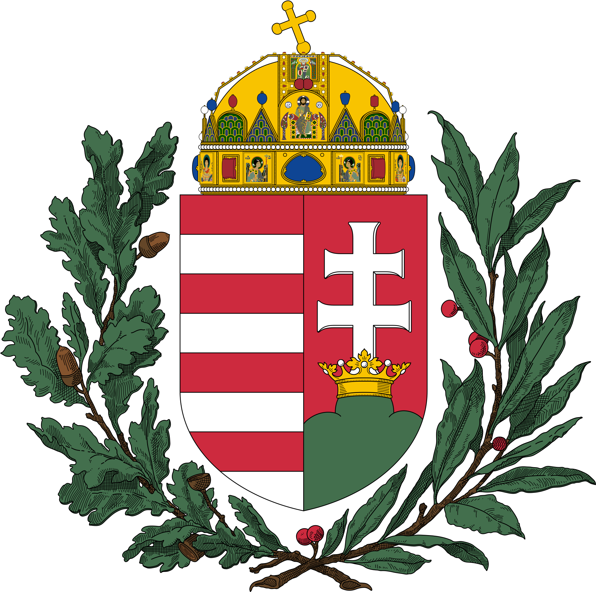 Open - Hungarian Coat Of Arms Clipart - Full Size Clipart (#1110324 ...