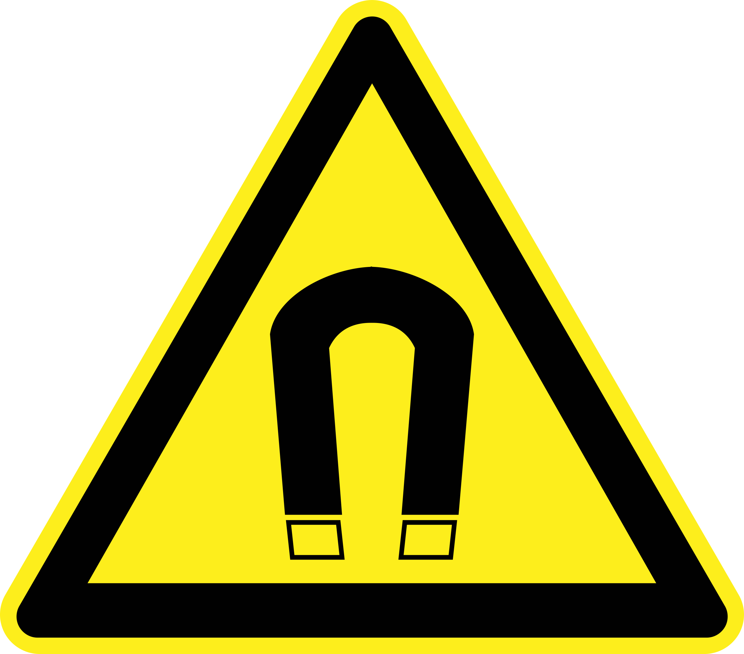 Download Clipart Magnets Warning Symbol Strong Man Strong Man - Fire ...