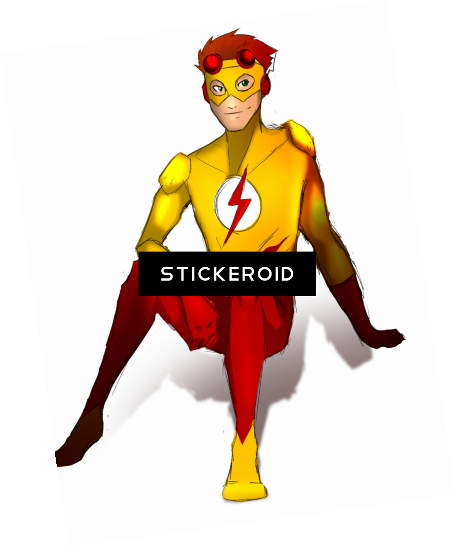 Kid Flash - Cartoon Clipart - Full Size Clipart (#1123209) - PinClipart