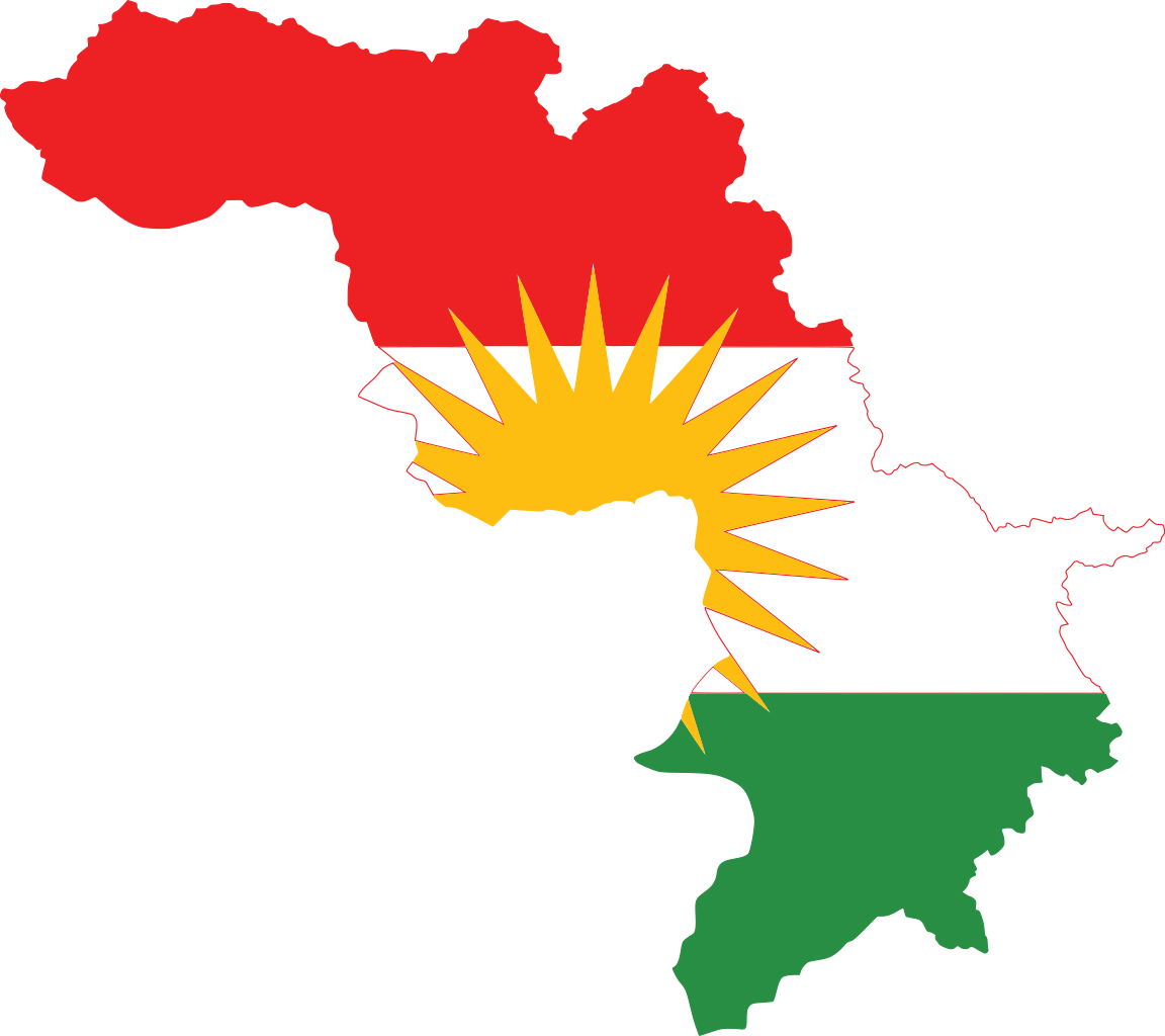 Download Flag-map Of Iraqi Kurdistan - Yes For Kurdistan Independence ...
