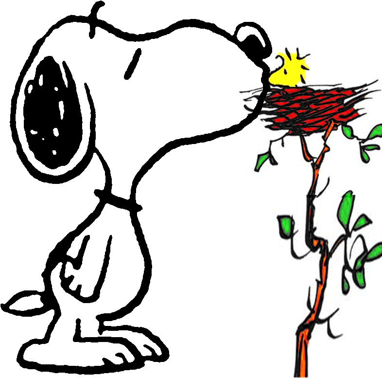 Peanut Clipart Teamwork Quote - Snoopy And Woodstock Kiss - Png ...