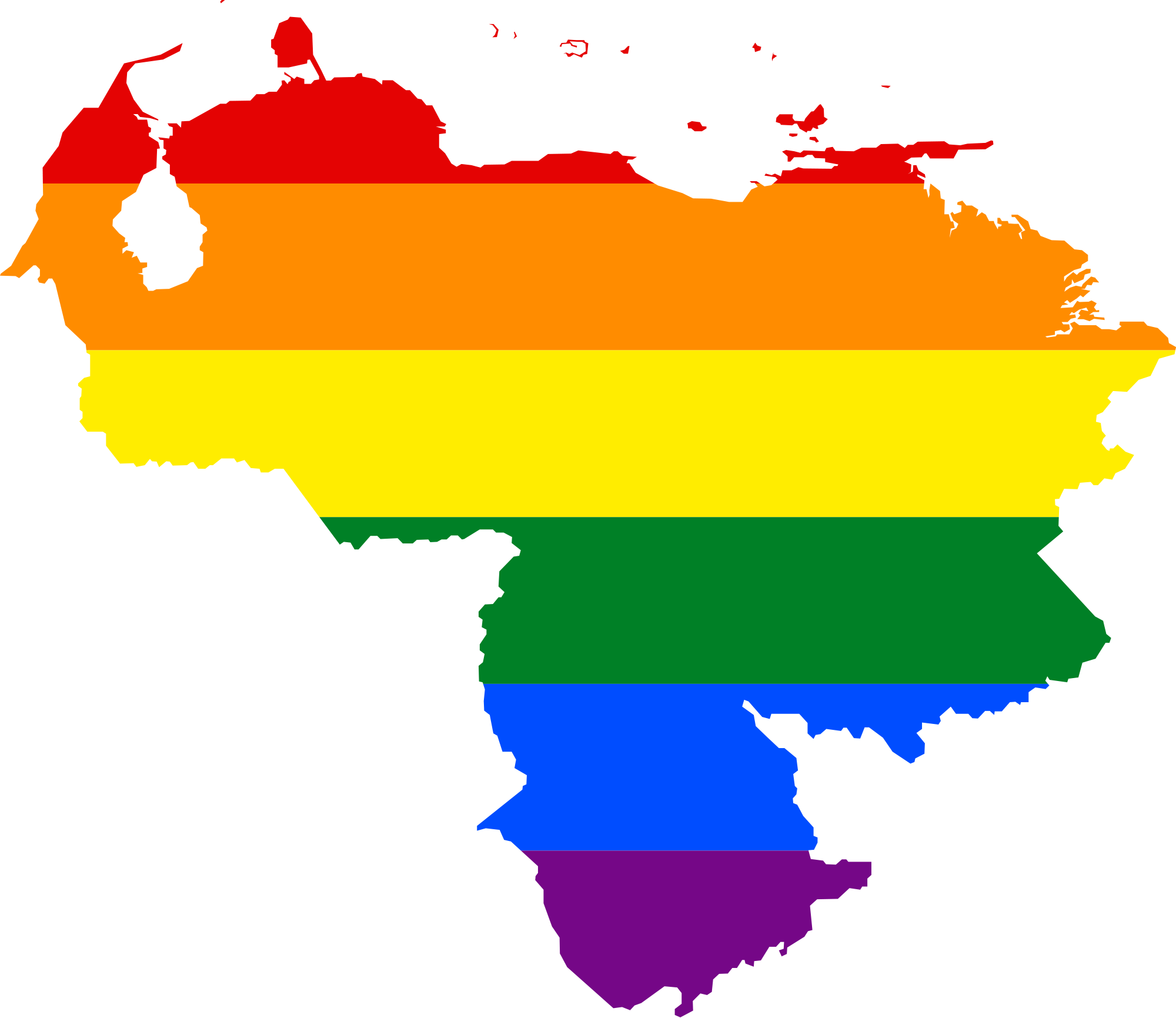Image Lgbt Map Of - Venezuela Flag Map Clipart - Full Size Clipart ...
