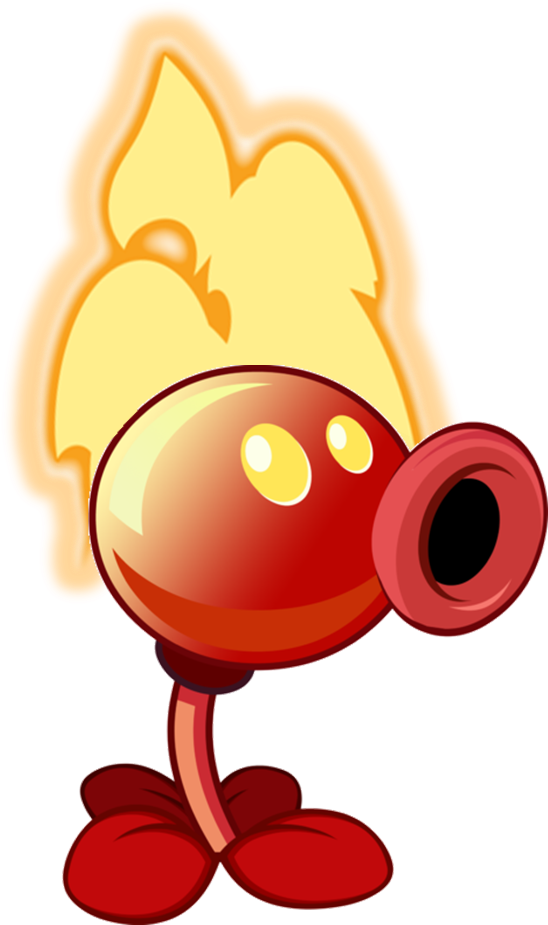 Image Fire Peashooter Old - Plants Vs Zombies Flame Pea Clipart - Full ...