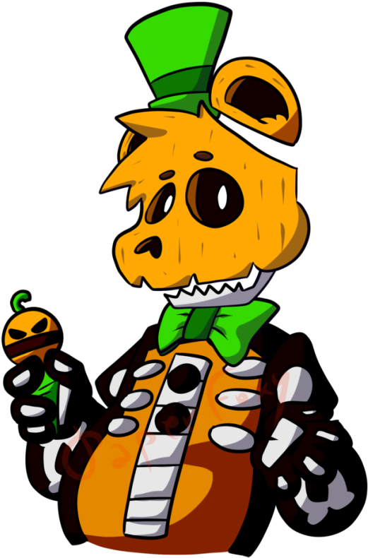 Pumpkin Freddy - Five Nights At Freddy's Clipart - Full Size Clipart ...