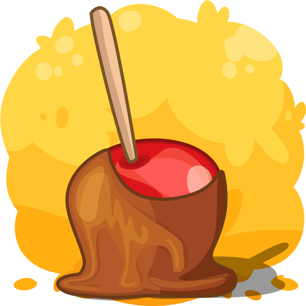 Caramel Apple Clipart - Full Size Clipart (#1143892) - PinClipart